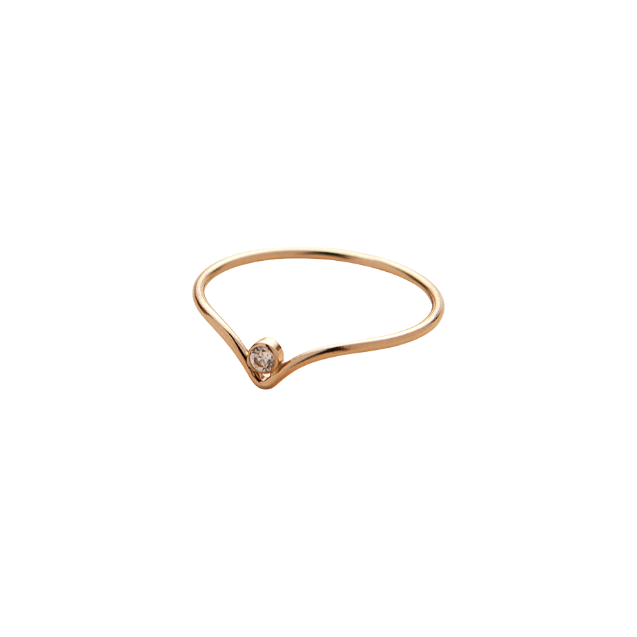 CZ Chevron Stacking Ring in Gold-Filled – Idlewild Everyday